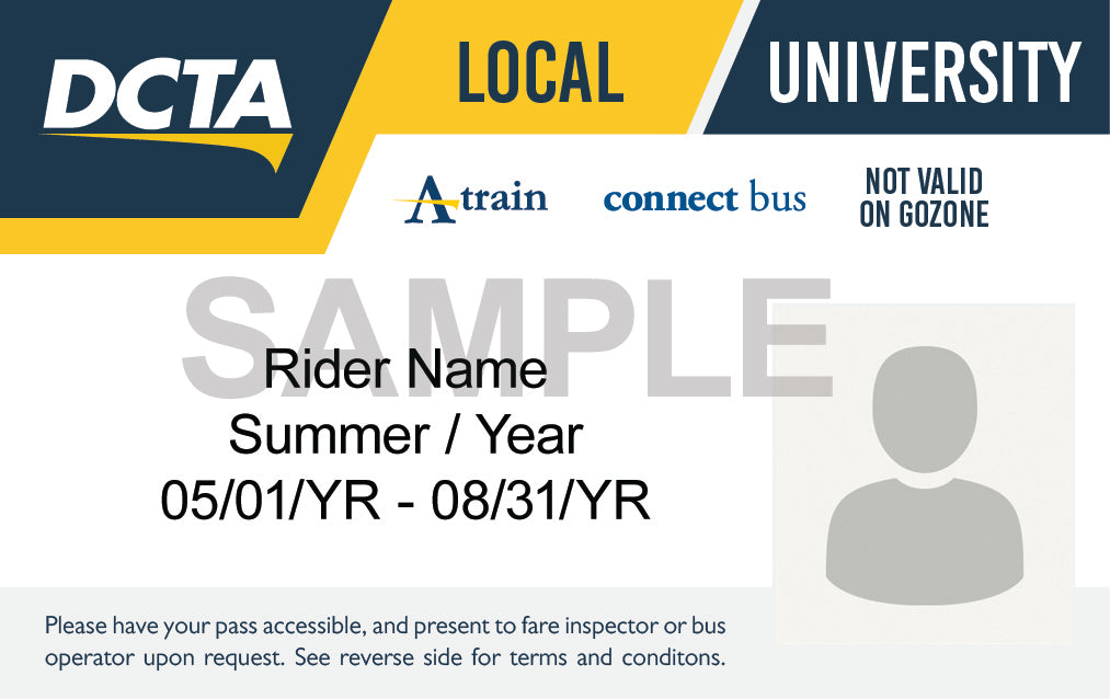 UNIVERSITY PASS – DCTA Website